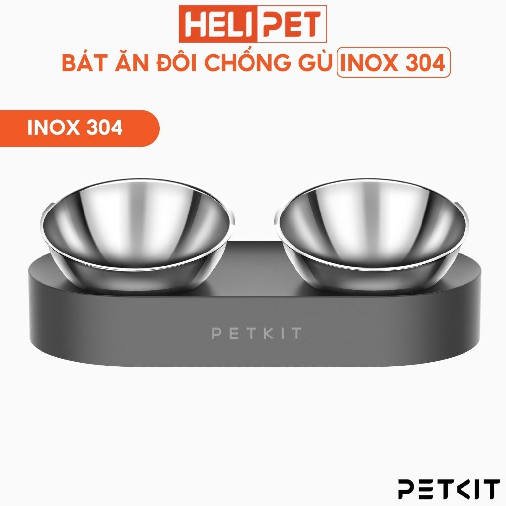 Bát Ăn Đôi, Chén Ăn Chống Gù Cho Chó Mèo PETKIT Nghiêng 15 Độ - HeLiPet ...