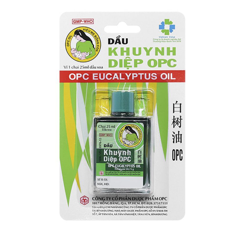 Dầu Khuynh Diệp OPC Mẹ Bồng Con Chai 25ml [Hàng Chính Hãng 100% ...