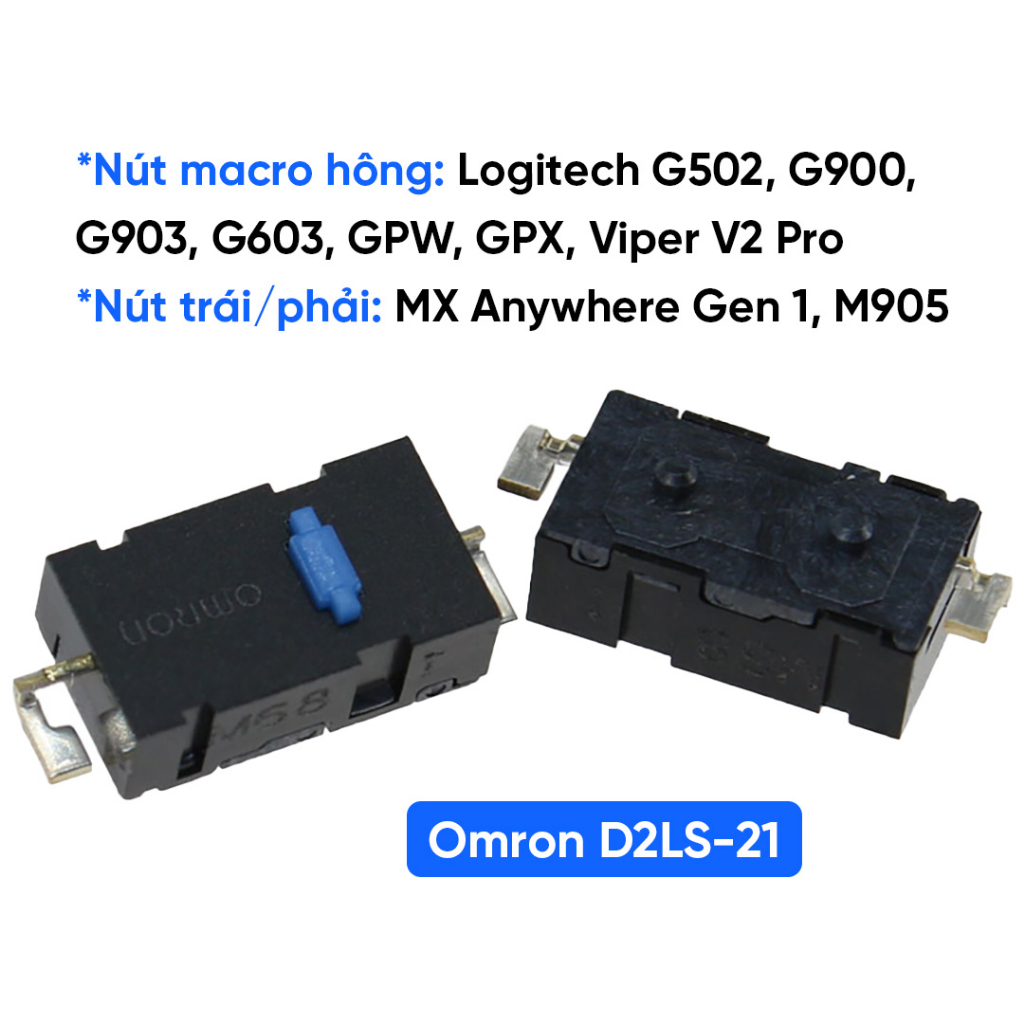 Nút Switch Click Hông Logitech G502, G603, G903, GPro Wireless, GPro X ...