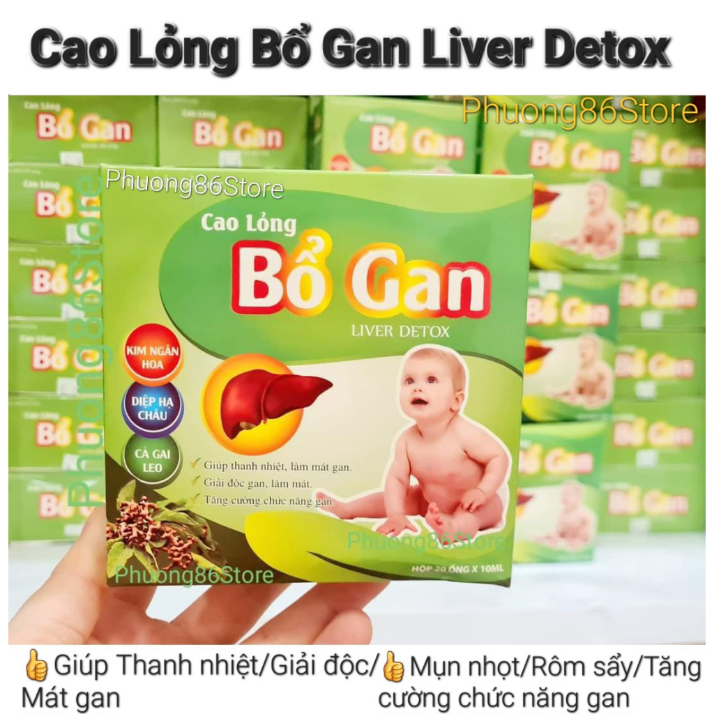 Bổ Gan Liver Detox Giúp Thanh nhiệt giải/độc Mát gan/Tăng cường chức ...