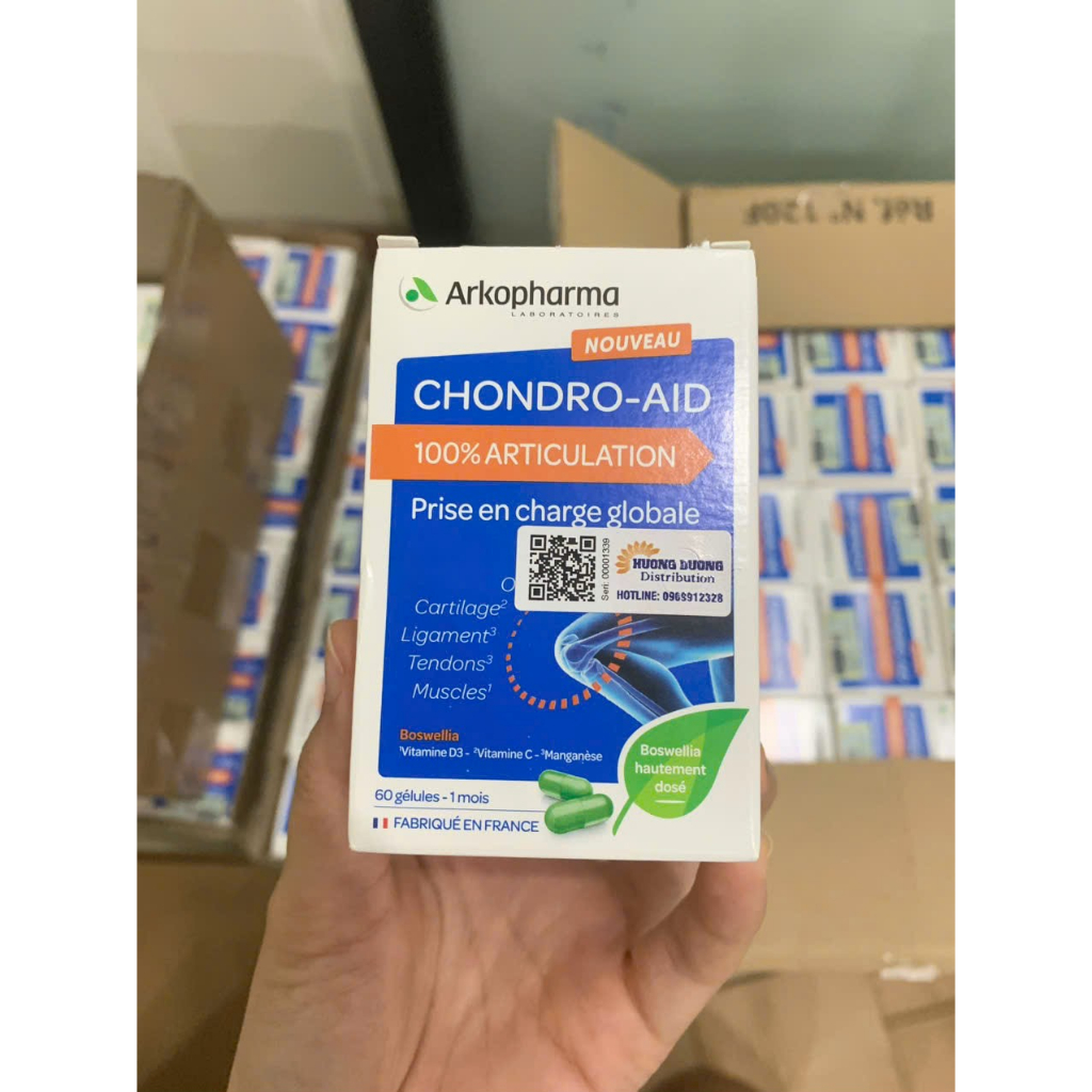 Viên uống xương khớp Arkopharma Chondro-Aid 100% Articulation- Hỗ trợ chắc khỏe hệ xương khớp ...