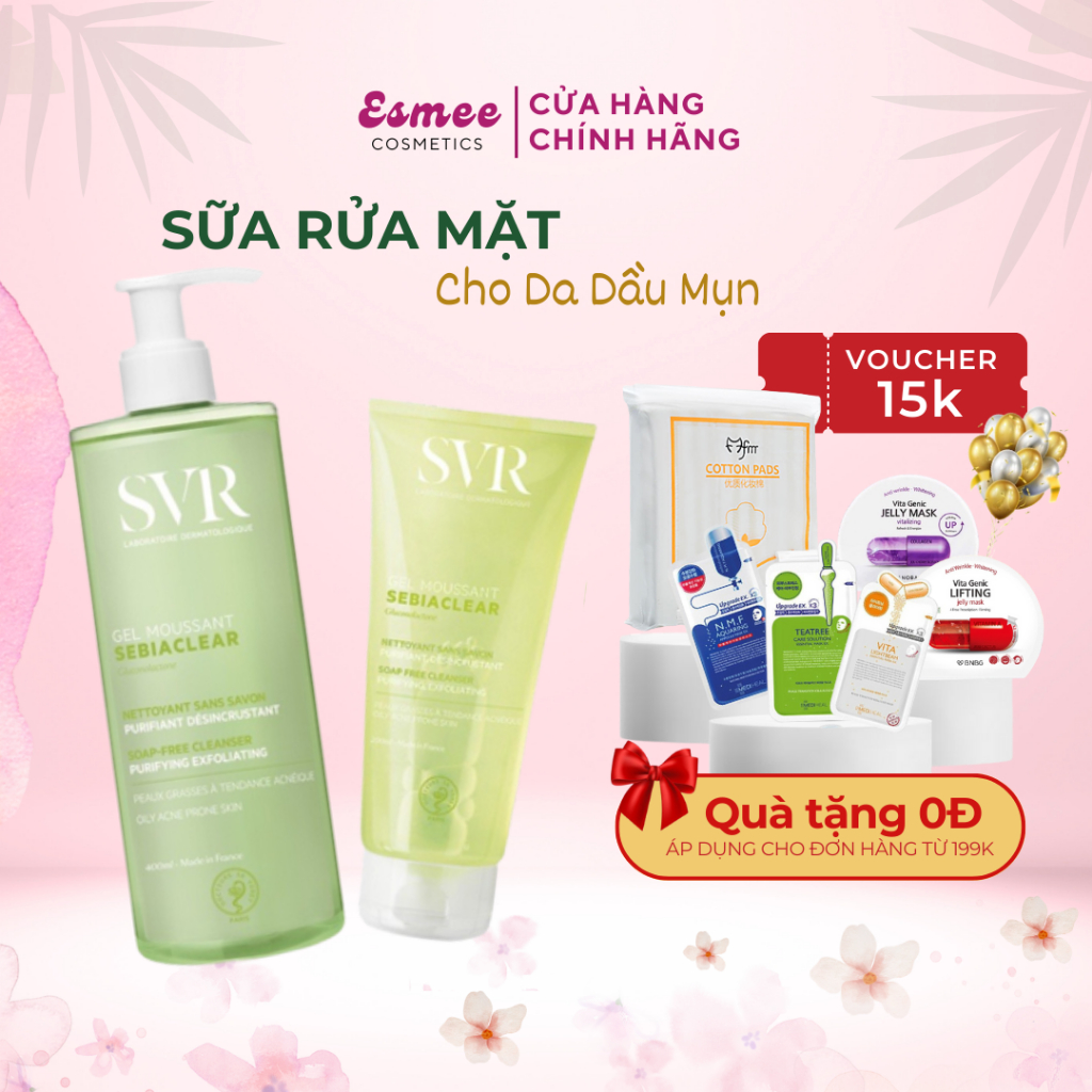 Sữa Rửa Mặt SVR Cho Da Dầu Mụn - SVR Sebiaclear Gel Moussant 55ml-200ml ...
