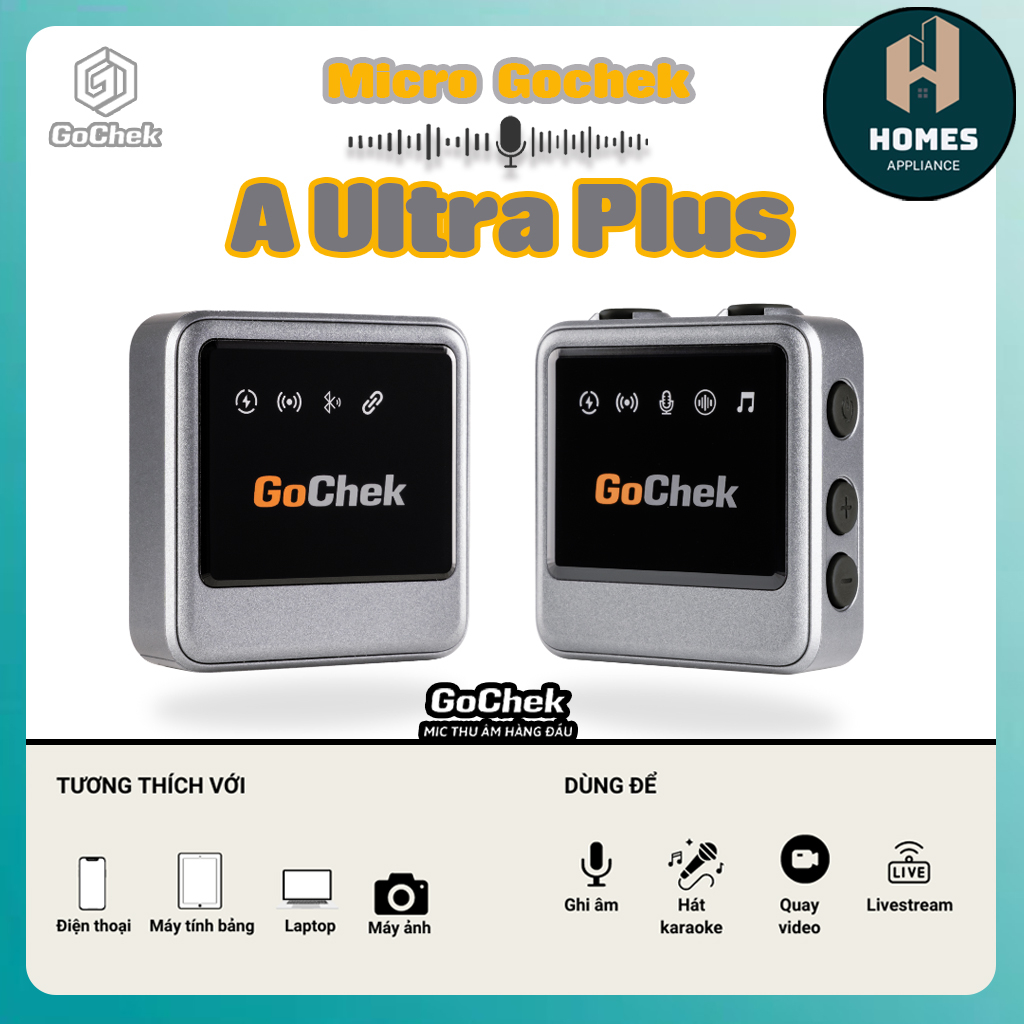 Micro Gochek A Ultra Plus | Mic Thu Âm Không Dây Gochek Ultra Plus Tích ...