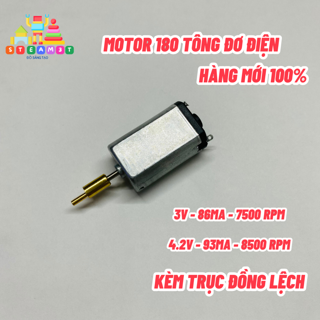 Mô tơ motor cho tông đơ điện cắt tóc 180 điện 3.7V - 4.2V - 8500 RPM ...