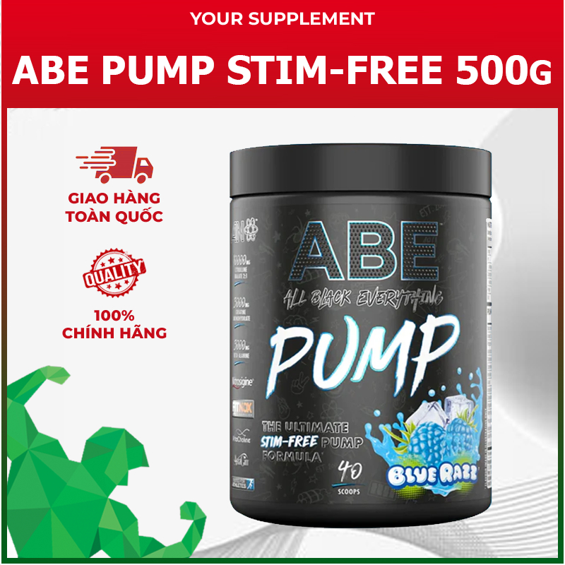 Applied Nutrition - ABE PUMP - ZERO STIM PRE-WORKOUT (500G) | Shopee ...