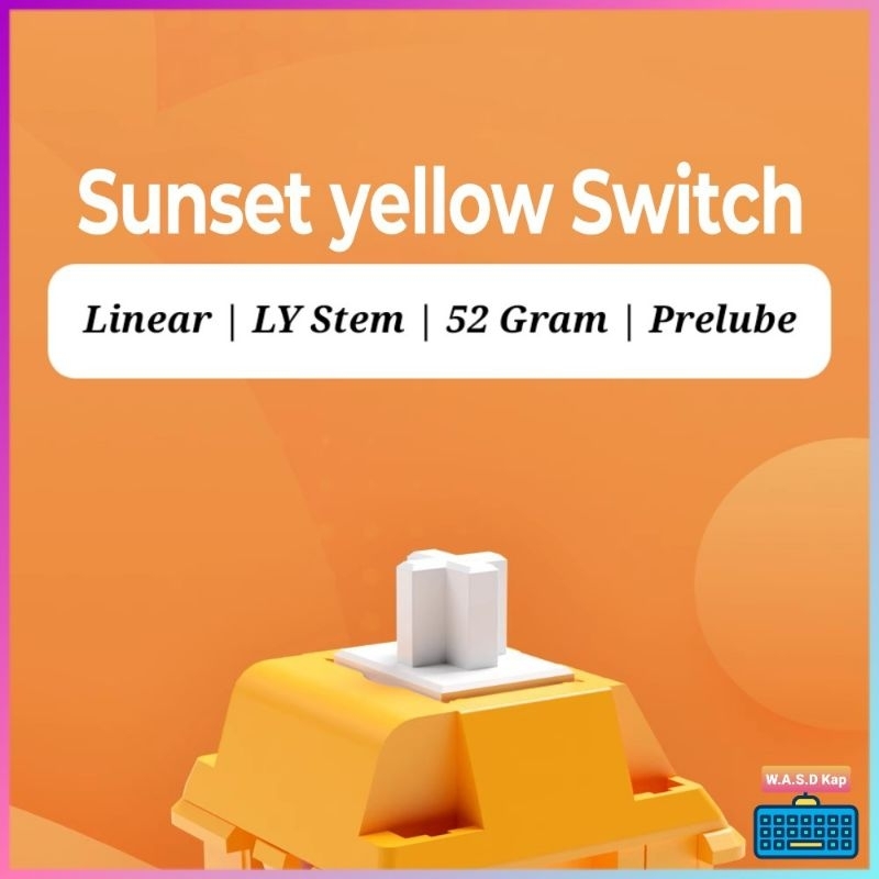 Sunset Yellow switch | Công tắc Sunset Yellow | Linear switch | Shopee ...