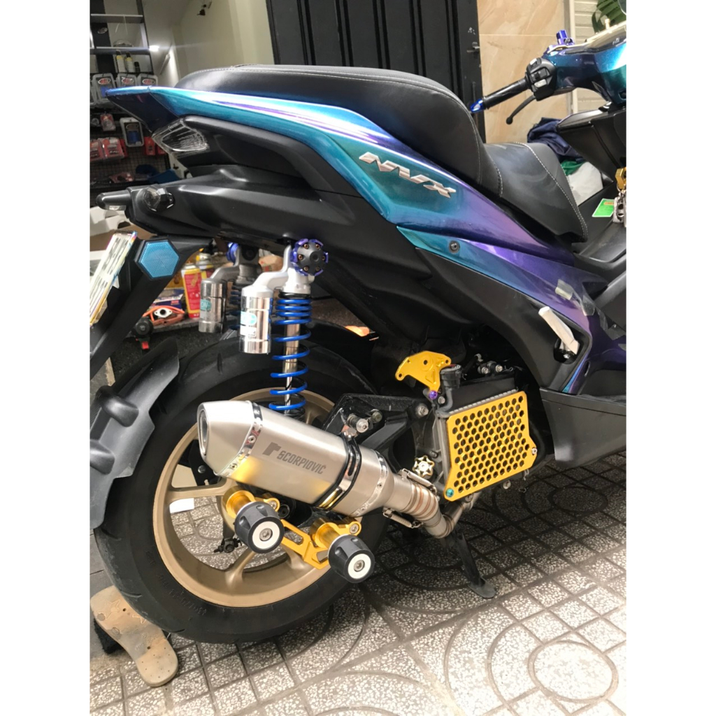 Adjustable Exhaust Pipe Sliders Yamaha NVX Aerox NMAX 155 XMAX 300 ...