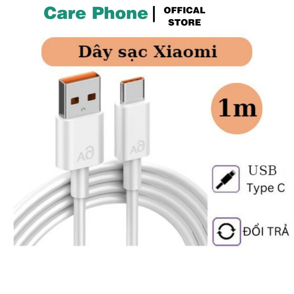 Dây cáp sạc nhanh redmi xiaomi USB Type c tương thích tất cả các dòng ...