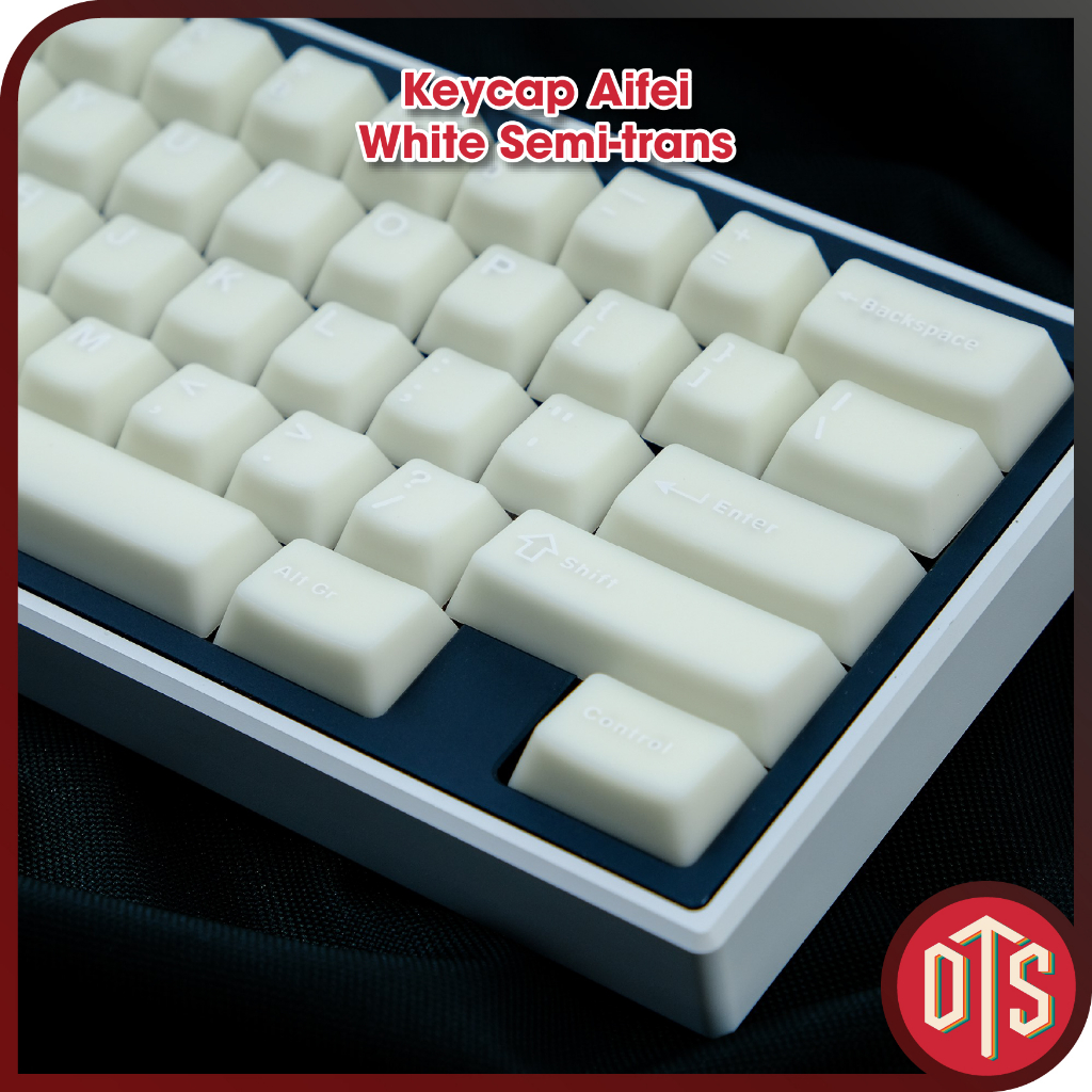 Keycap Aifei White Semi-transparent | ABS double-shot | Cherry profile ...
