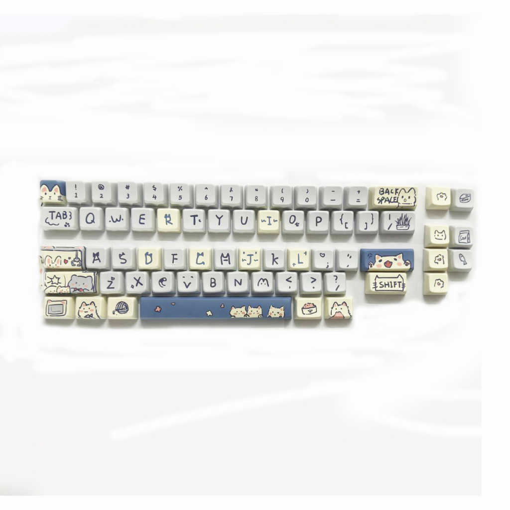 Keycap ZOUYA LMK67 Blue Cat | Cho Bàn Phím Cơ MDA | CHERRY - Hỗ trợ ...