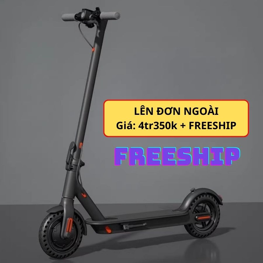 Xe scooter điện gấp gọn màu Đen, bánh 8.5inch, tích hợp màn hình điện ...