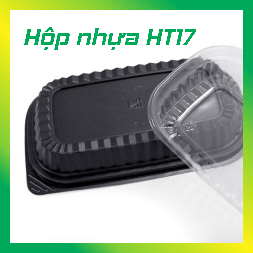 [Combo 500] Hộp cơm HT17 Hộp sushi đế đen | Shopee Việt Nam