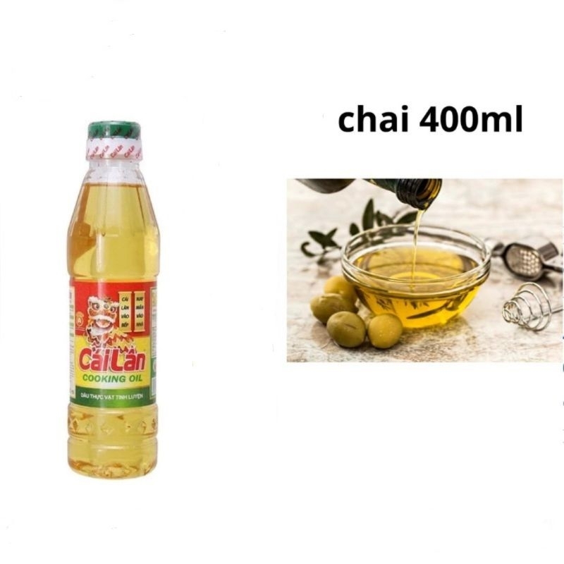 Dầu ăn thực vật Cái Lân chai 400ml/ 1 lít | Shopee Việt Nam