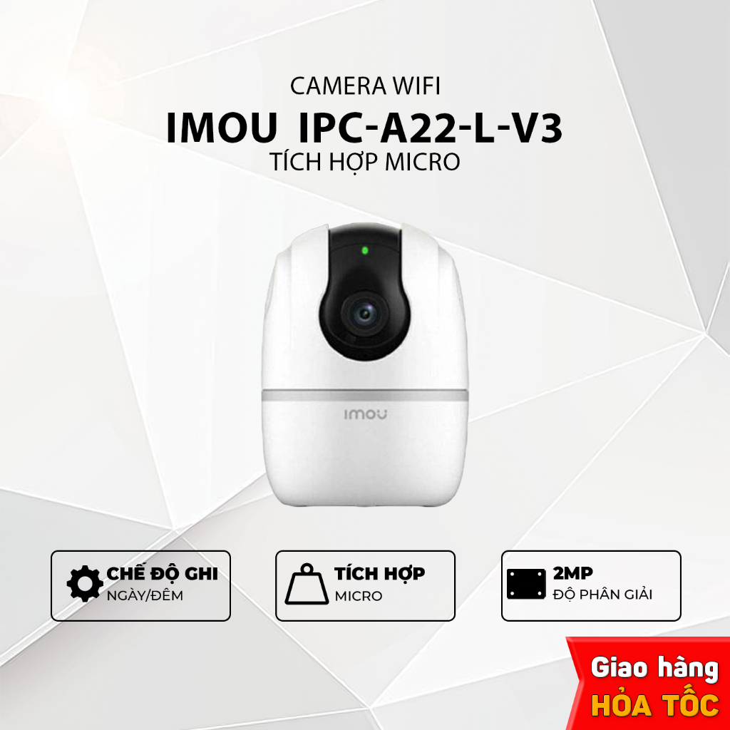 Camera Wifi IMOU IPC-A22-L-V3 - Chíp hình ảnh thế hệ mới - Chống ngược ...