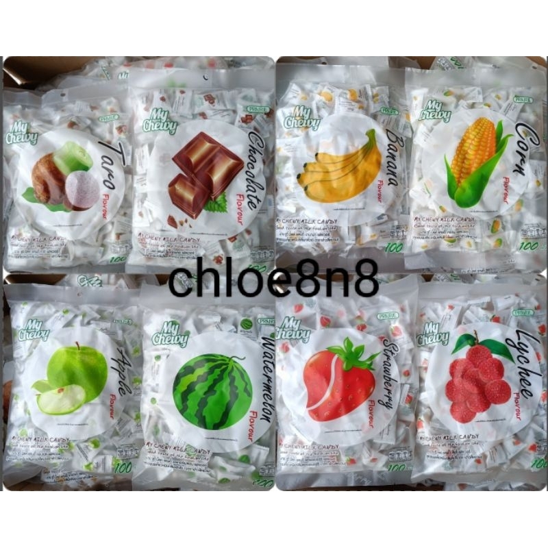 Kẹo sữa dẻo trái cây My chewy 100 viên 360g | Shopee Việt Nam