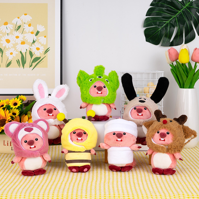Loopy đội mũ cá, thỏ trắng, ong vàng The Toy Lab, Loopy Pororo nhiều ...