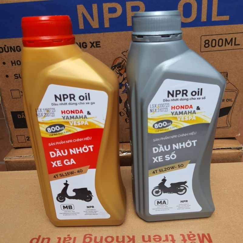 Dầu Nhớt NPR OIL Dùng Cho Xe Số - Xe Tay Ga Hàng Chất Lượng Cao bán lẻ ...