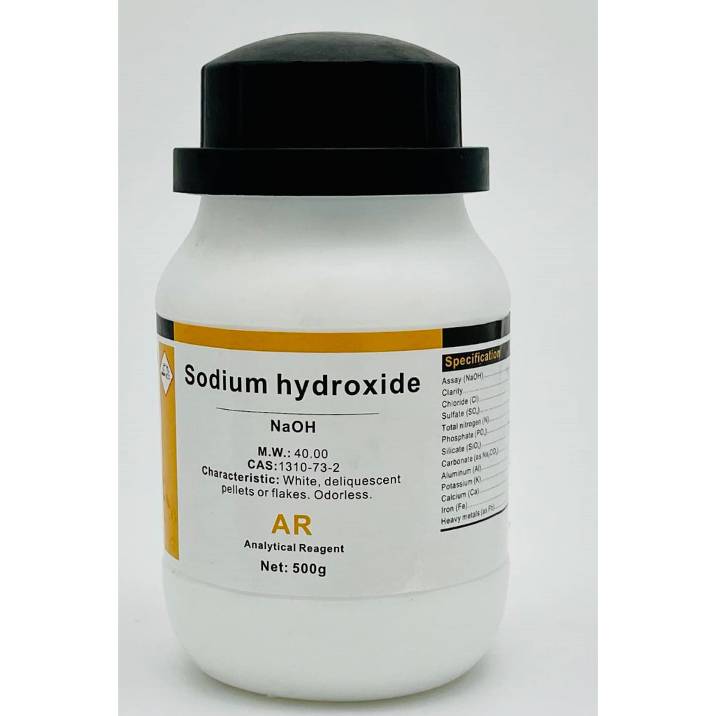NaOH làm xà phòng,Sodium hydroxide, lọ 500g, 1310-73-2 TQ | Shopee Việt Nam