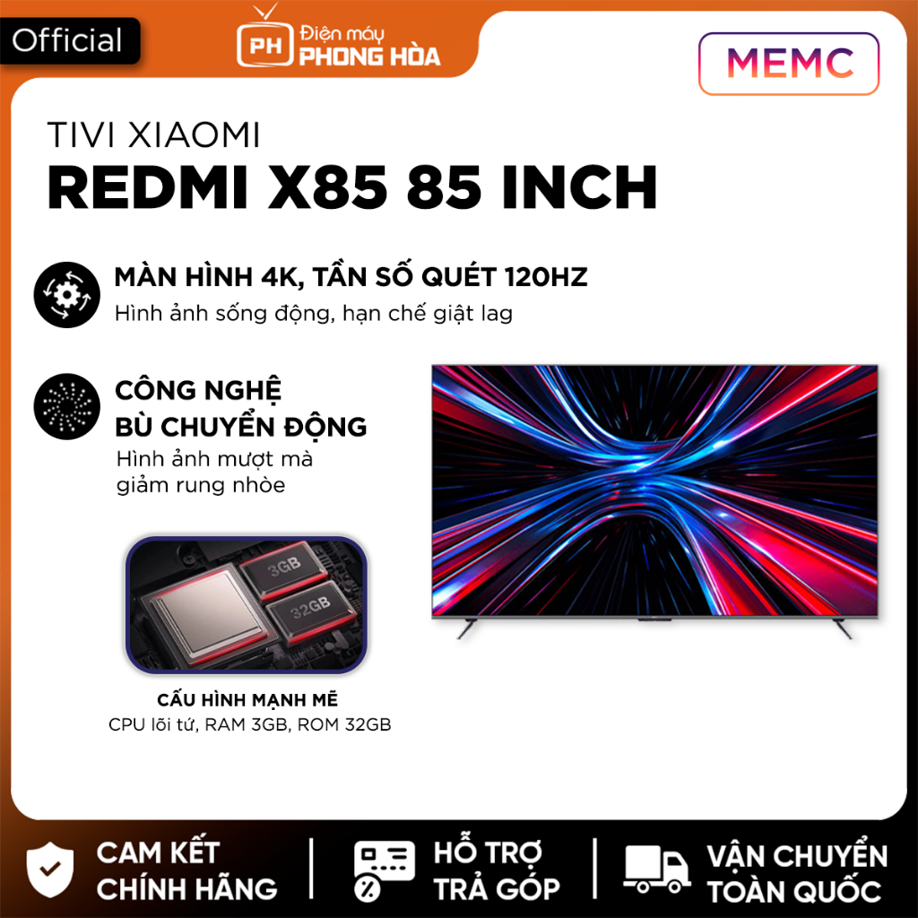 Smart Tivi Xiaomi Redmi X85 (Redmi Max 85) 85 inch- Tốc độ 120Hz | Shopee Việt Nam