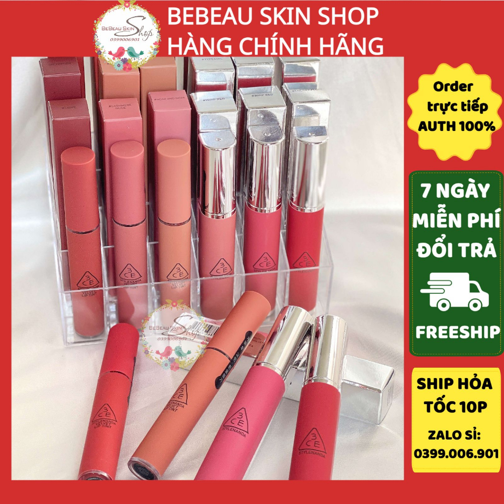 Son kem 3CE Hazy Lip Clay-3CE Toilet Paper Hipamine Whip Red Common ...