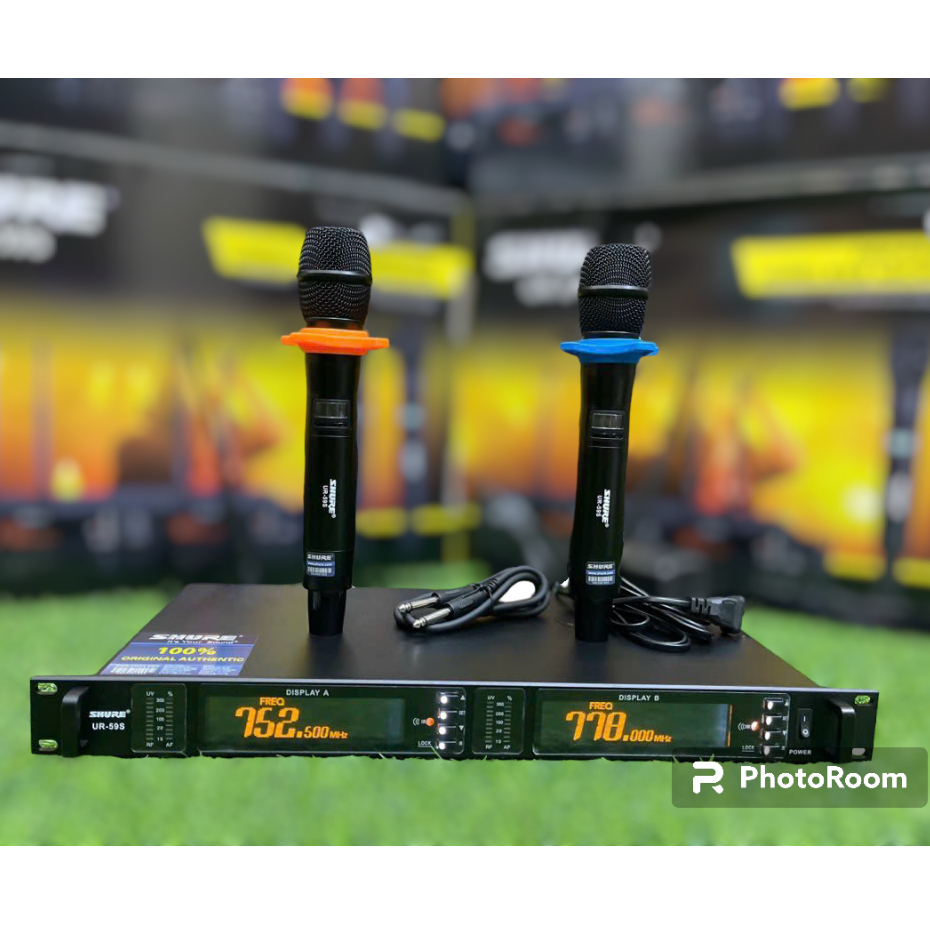 Micro không dây 59S và UR-72D . Micro sự kiện hộp sóng lớn tự ngắt dò ...
