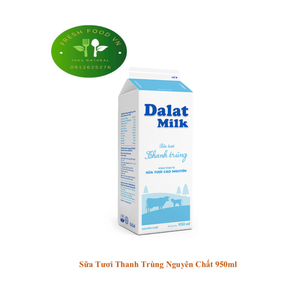 Sữa Tươi Thanh Trùng Dalatmilk 950ml | Shopee Việt Nam
