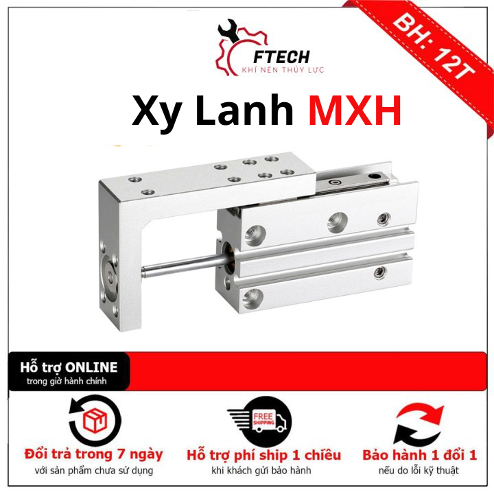 Xy Lanh Trượt COMPACT (SMC) MXH6/MXH10/MXH16/MXH20 | Shopee Việt Nam