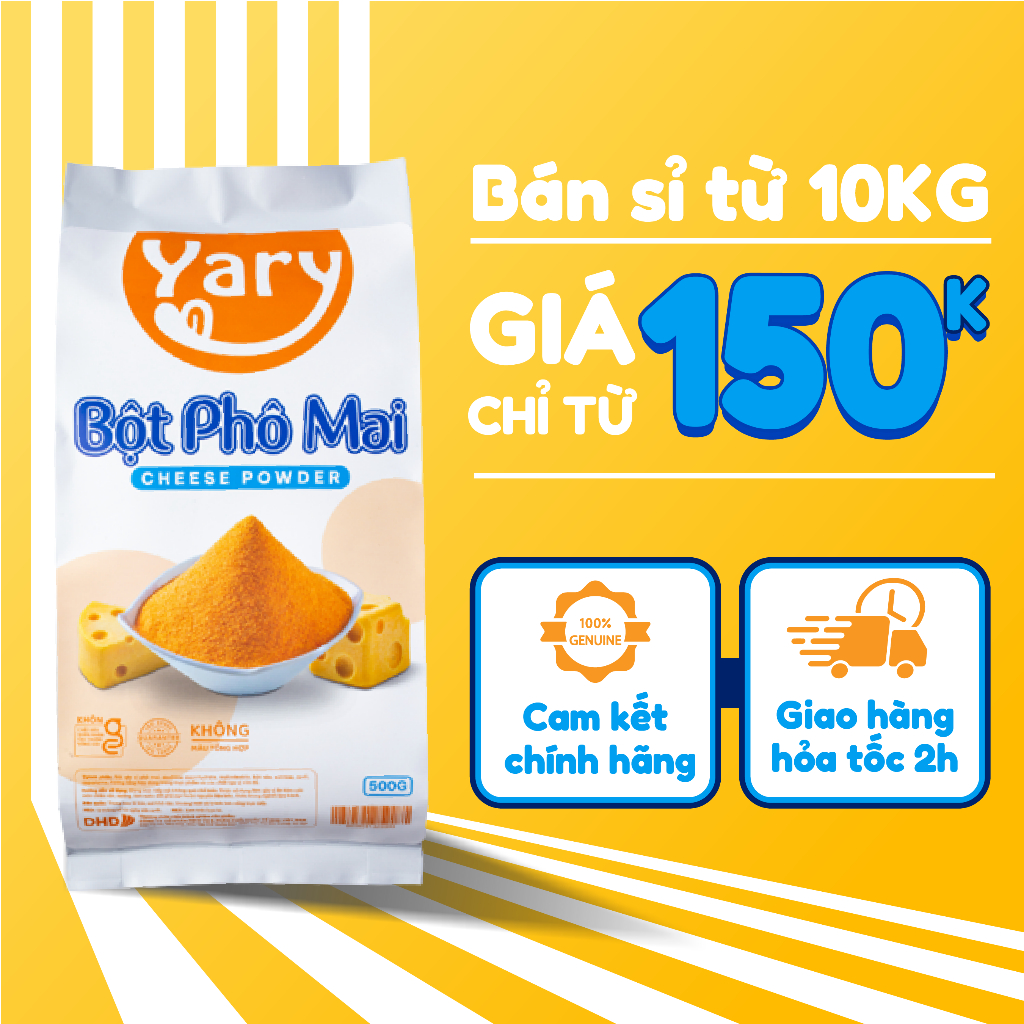 [COMBO SỈ 10KG]Bột Phô Mai YARY CHÍNH HÃNG, Bột Phô Mai Lắc Gà Rán, Khoai tây, Thạch Phô Mai ...