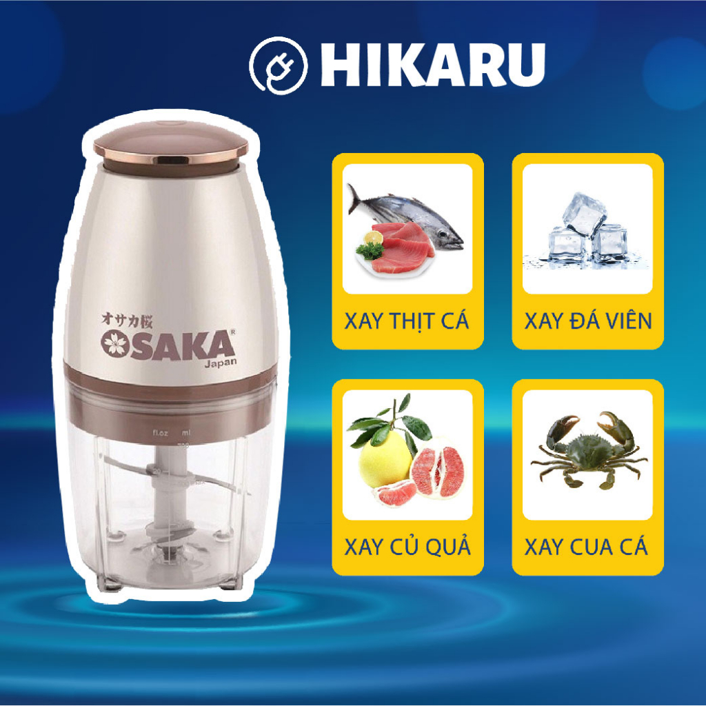 Máy Xay Thịt Osaka (Dao Xay Inox 304) Máy Xay Thịt Mini Đa Năng Tốc Độ ...