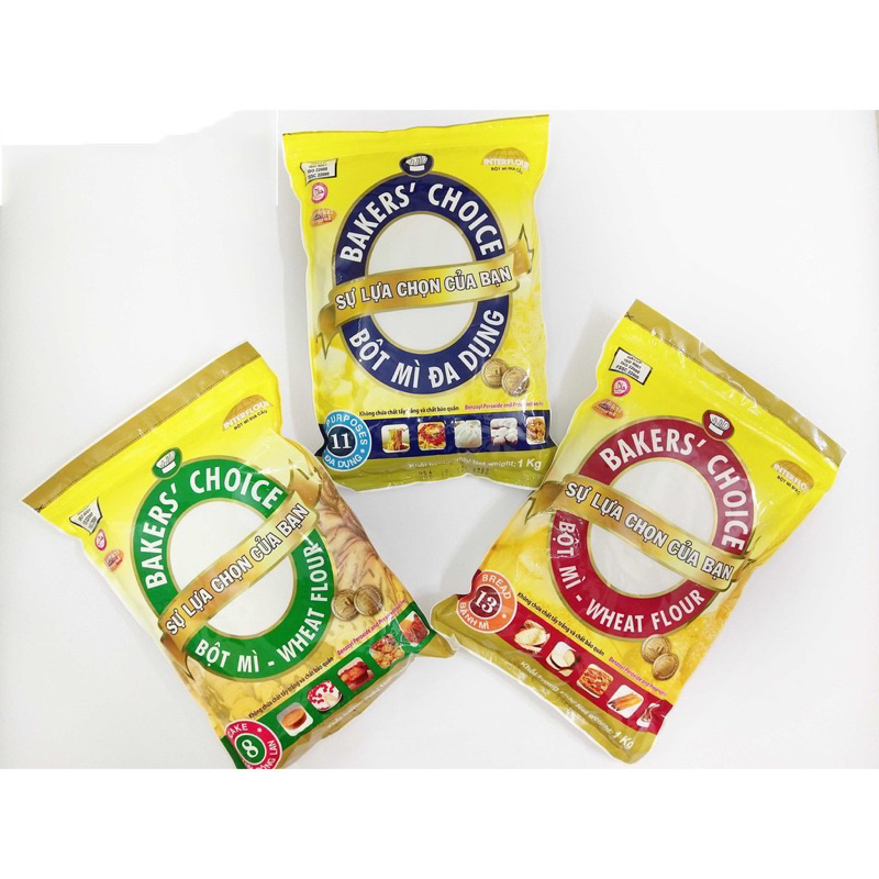 Bột mì Bakers’ Choice số 8, 11, 13 (Bread Flour) 1kg | Shopee Việt Nam
