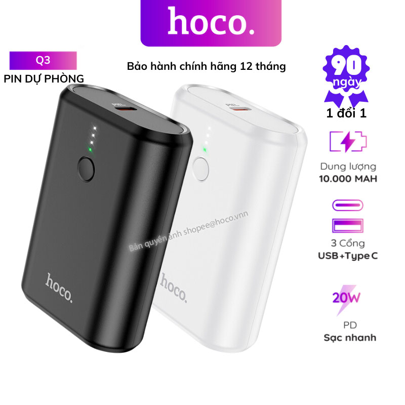 Pin Sạc Dự Phòng Hoco Q3 20w 10000mAh | Shopee Việt Nam