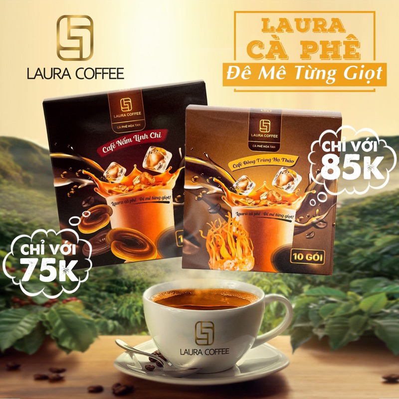 Cà phê Đông trùng Hạ thảo cà phê Nhật Kim Anh Laura Coffee - Cà phê hòa ...