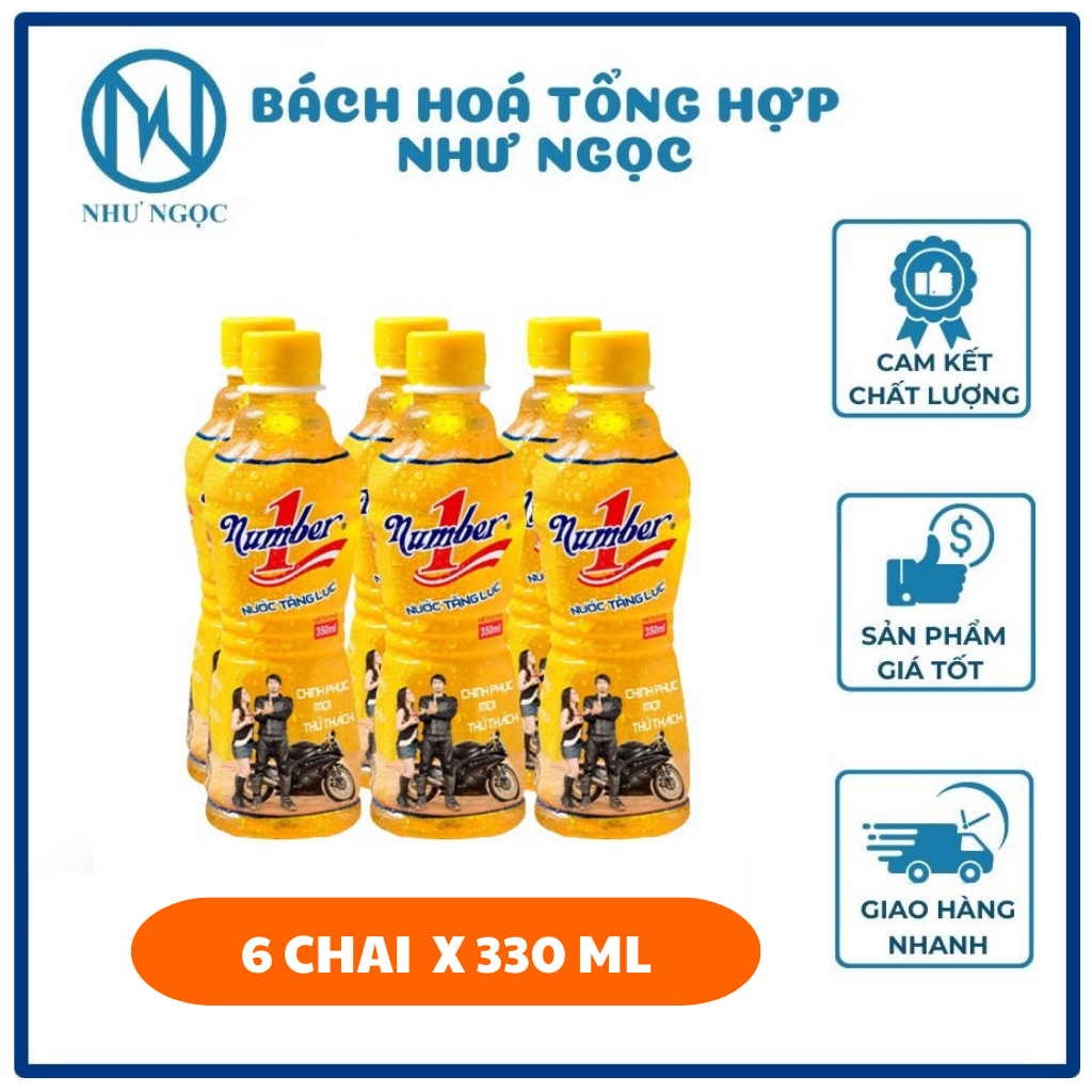 [ LỐC 6 CHAI ] Nước Tăng Lực Number One Chai 330 ml - Bách Hóa Tổng Hợp Như Ngọc | Shopee Việt Nam