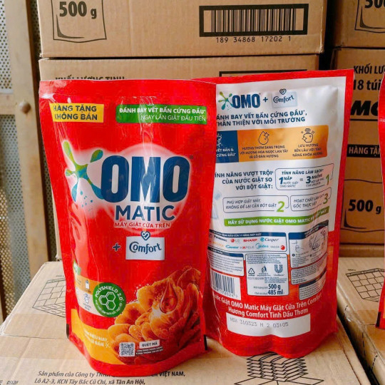 Nước giặt omo matic Comfort túi 500g | Shopee Việt Nam