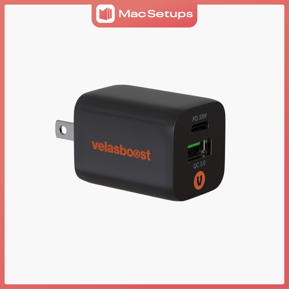 Củ sạc nhanh Velasboost N93 33W 2 cổng siêu tiện lợi công suất cao ...