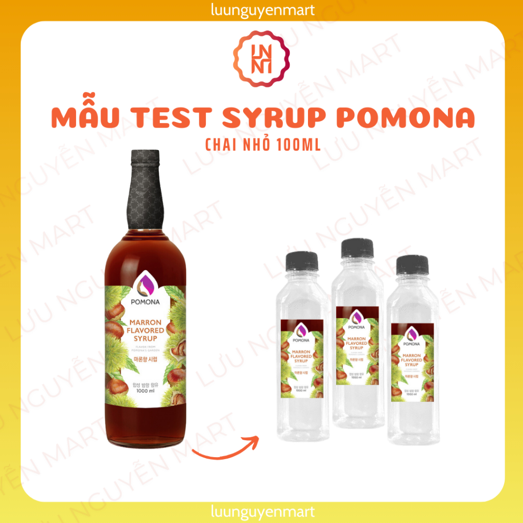 Mẫu thử mẫu test syrup Pomona Hàn Quốc - Chai 100ml | Shopee Việt Nam