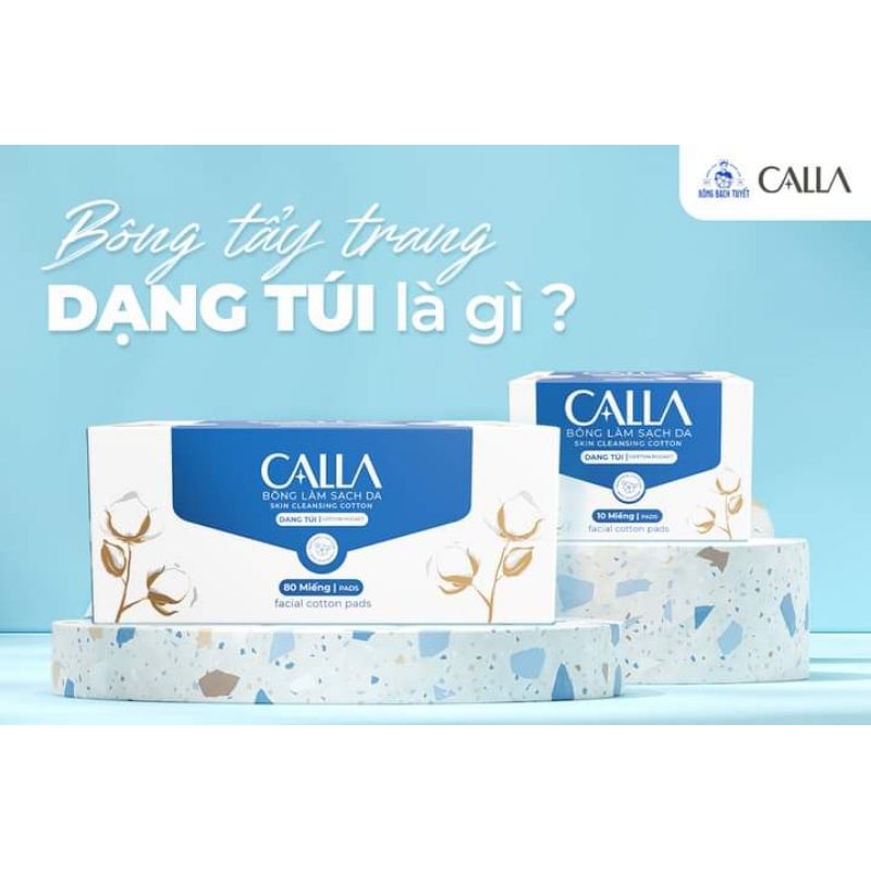 Bông tẩy trang CALLA DẠNG TÚI HỘP 80 MIẾNG. | Shopee Việt Nam