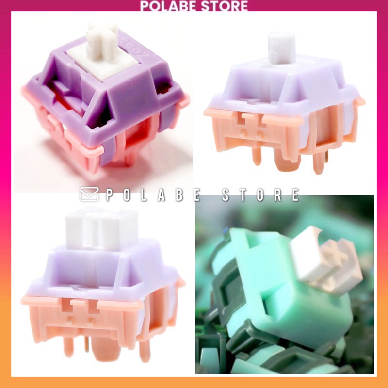 Công tắc Zuoce Green Water linear switch bàn phím cơ zuoce Lavender Daibai tactile switch ...