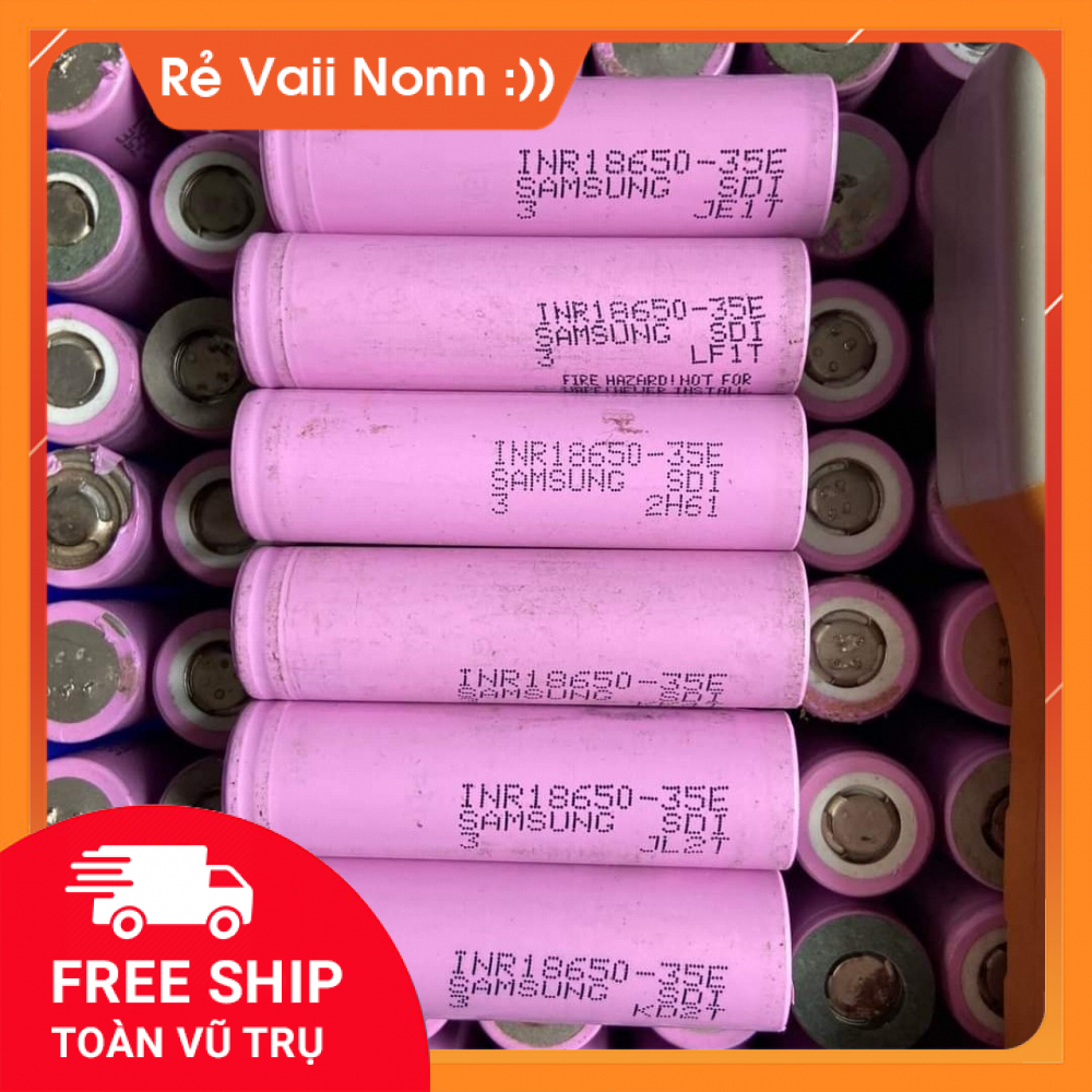 Pin 18650 Samsung 35E dung lượng 3100mAh - 3.7V xả 20A [ mua 15 cell ...