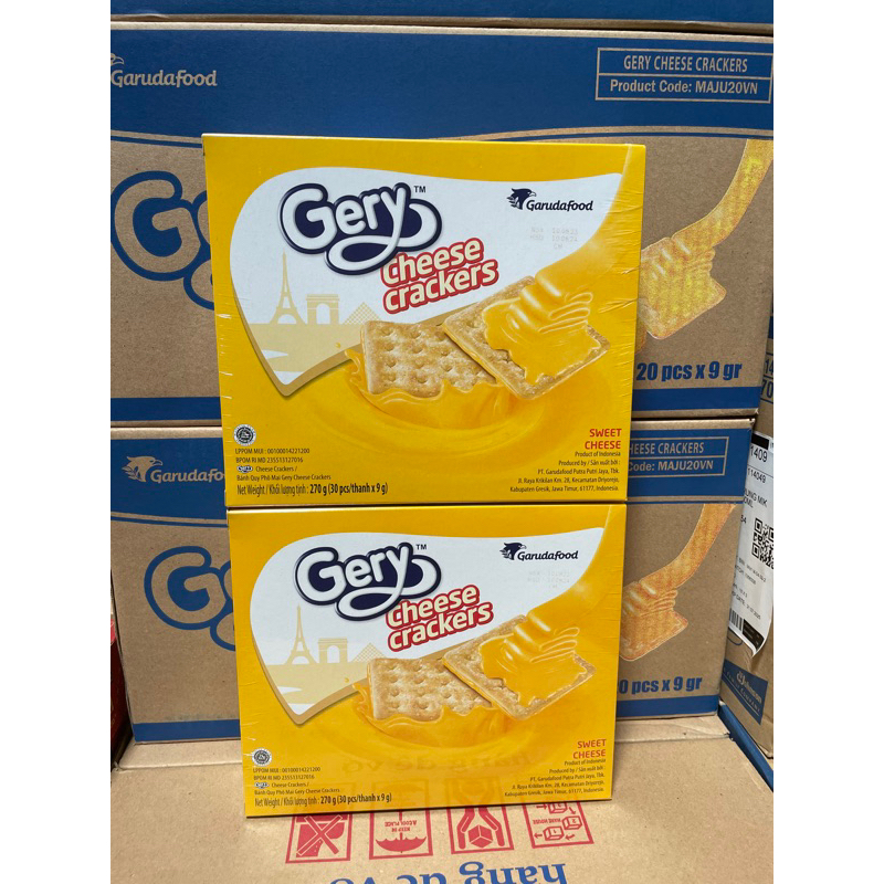 Bánh Gery Phô Mai Cheese Cracker Nhập khẩu Indo | Shopee Việt Nam