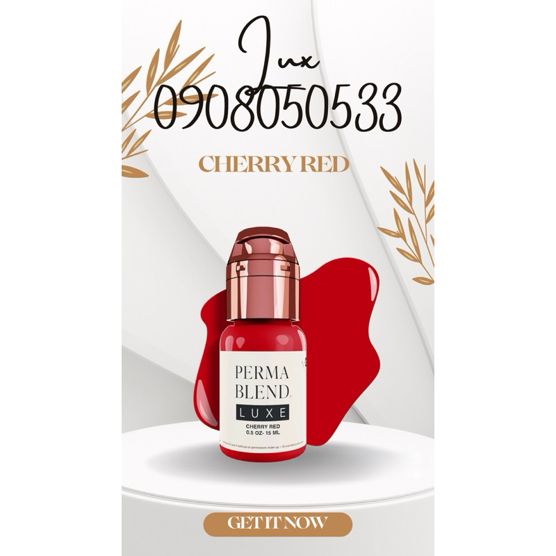 (chính hãng) permablend luxe cherry red 15ml(đỏ tươi) | Shopee Việt Nam
