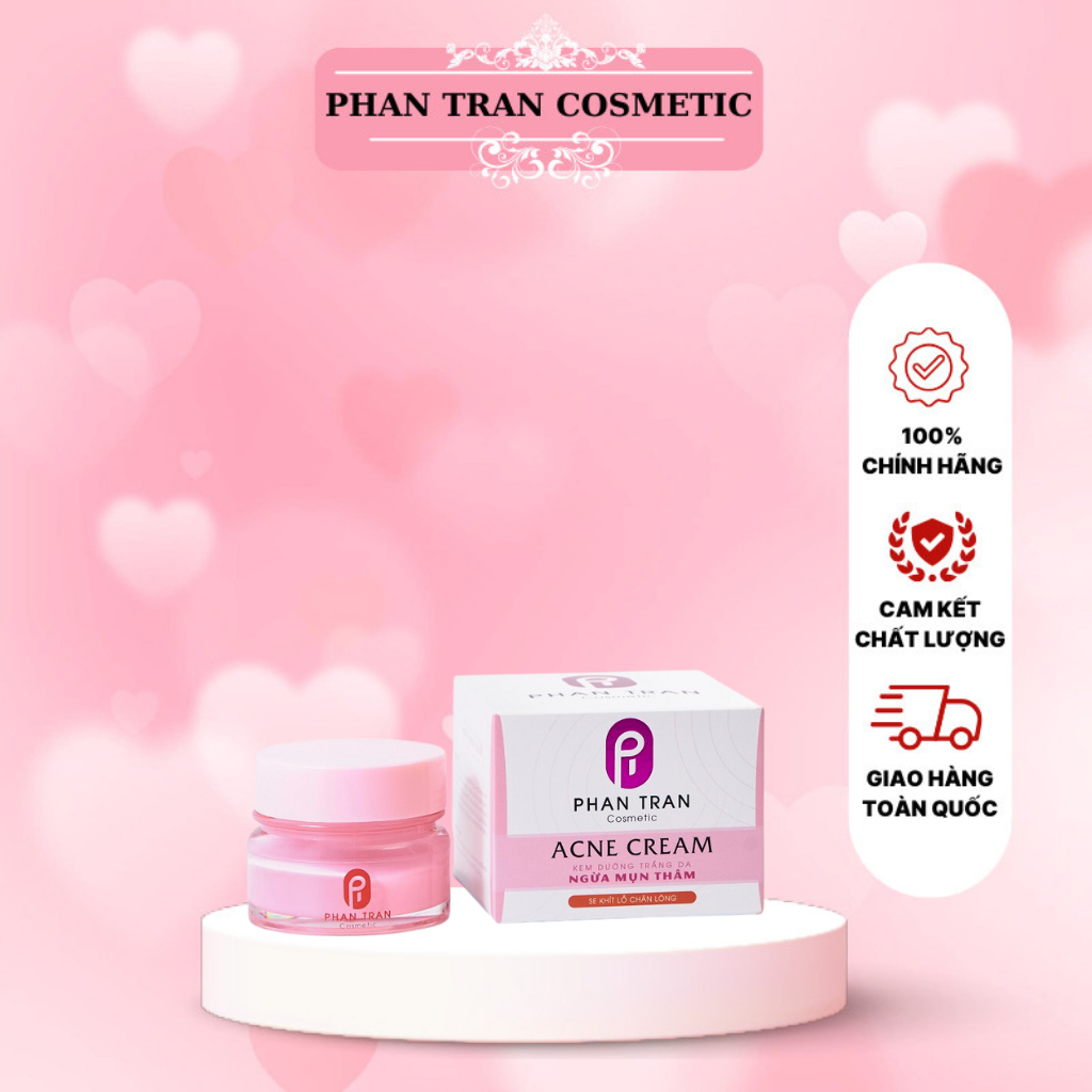 Kem ngừa mụn thâm ngăn ngừa các loại mụn bọc, mụn mủ, mụn trứng cá Phan Tran Cosmetic | Shopee ...