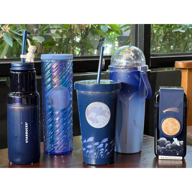 Water Bottle Starbucks PLASTIC SUPER MOON WITH RABBIT CHASING-8Oz ...