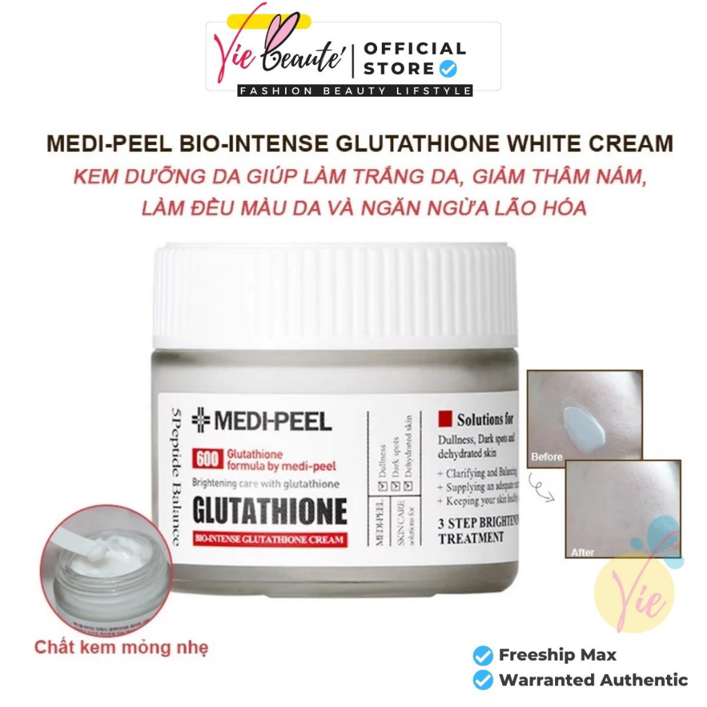 Kem Dưỡng Trắng MEDIPEEL Glutathione 600 White Cream MEDI-PEEL Hàn Quốc ...