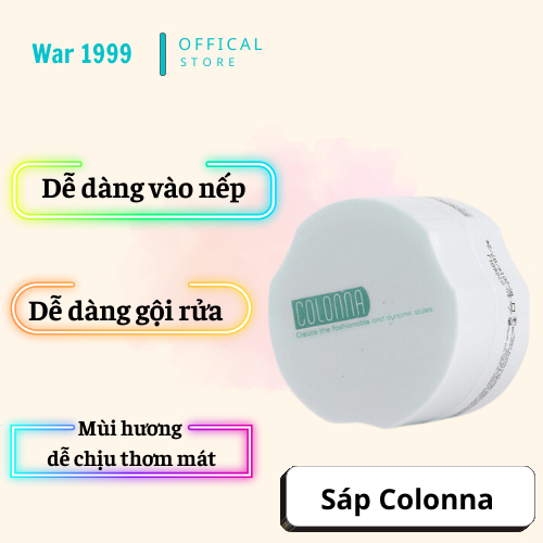 Sáp vuốt tóc nam Colonna Hair Mud 80g giữ nếp bồng đẹp tự nhiên chính ...