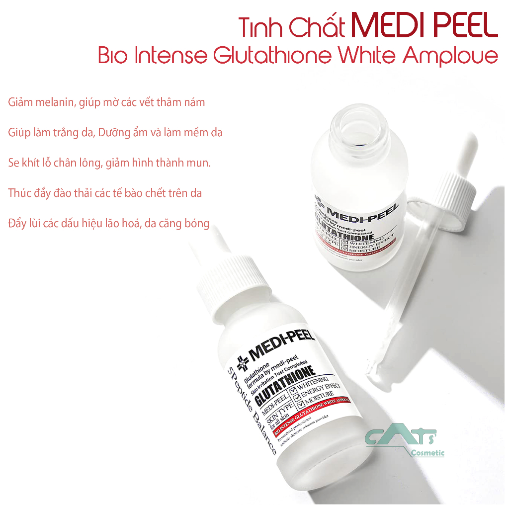 Tinh Chất Dưỡng Trắng #MEDIPEEL Gluthione 600 White Ampoule Serum Medi ...