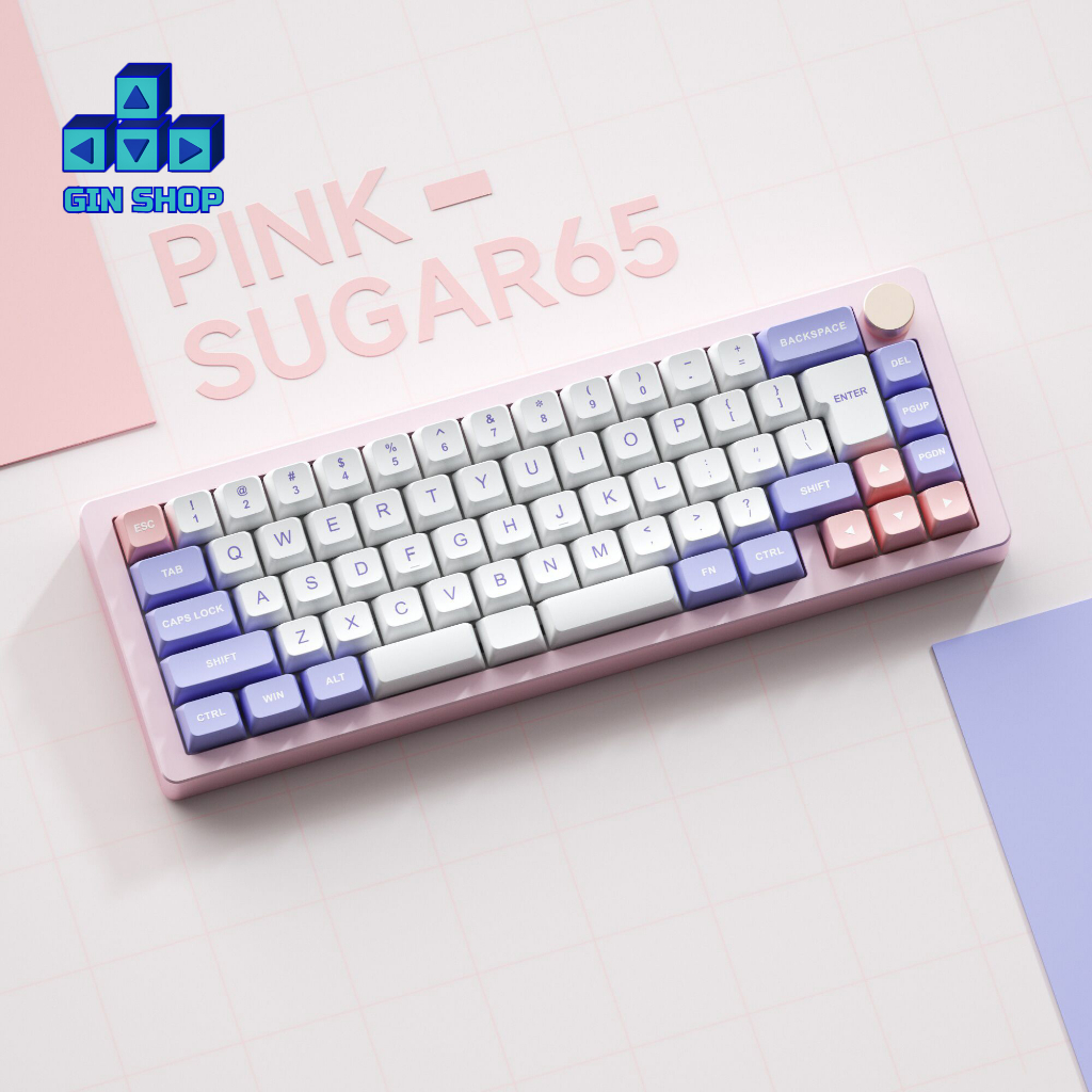 Bàn Phím Cơ Sugar 65 KeyBoard / Hotswap / Mạch Xuôi / Led RGB / Case ...