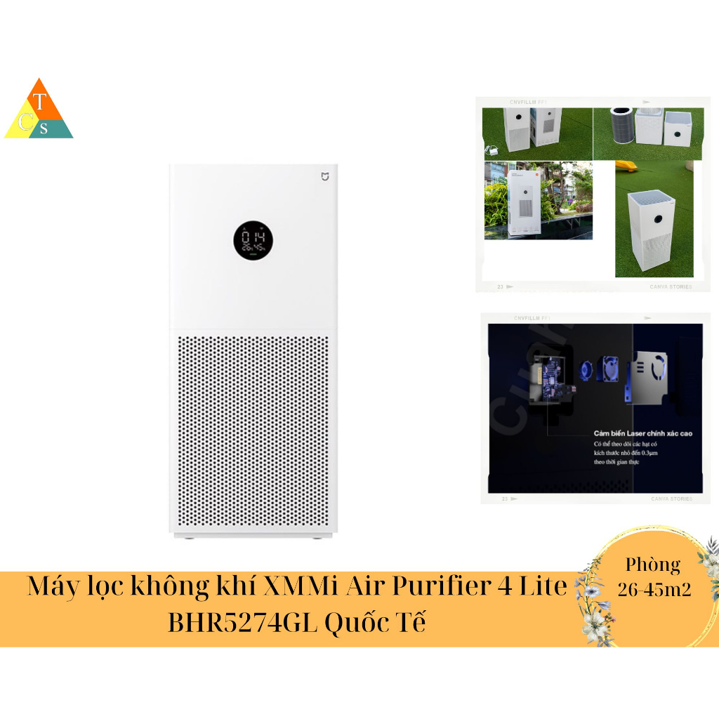 Máy lọc không khí Smart Air Purifier 4 Lite BHR5274GL Global | Shopee ...