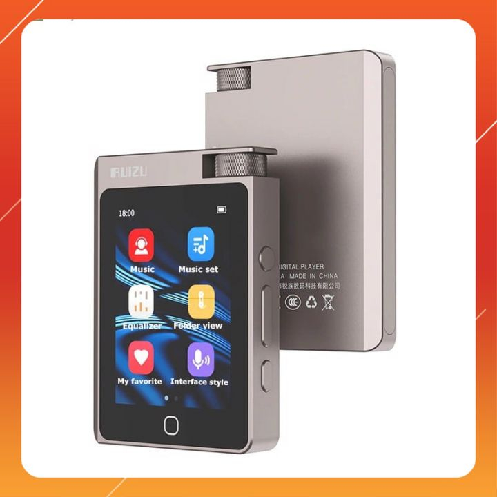 Ruizu A55 (Bạc) - Máy Nghe Nhạc HIFI Lossless, Màn Hình Cảm Ứng ...