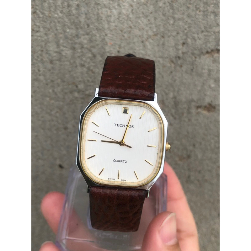 đồng hồ NAM TECHNOS TANK THUỴ HÀNG 2hand | Shopee Việt Nam
